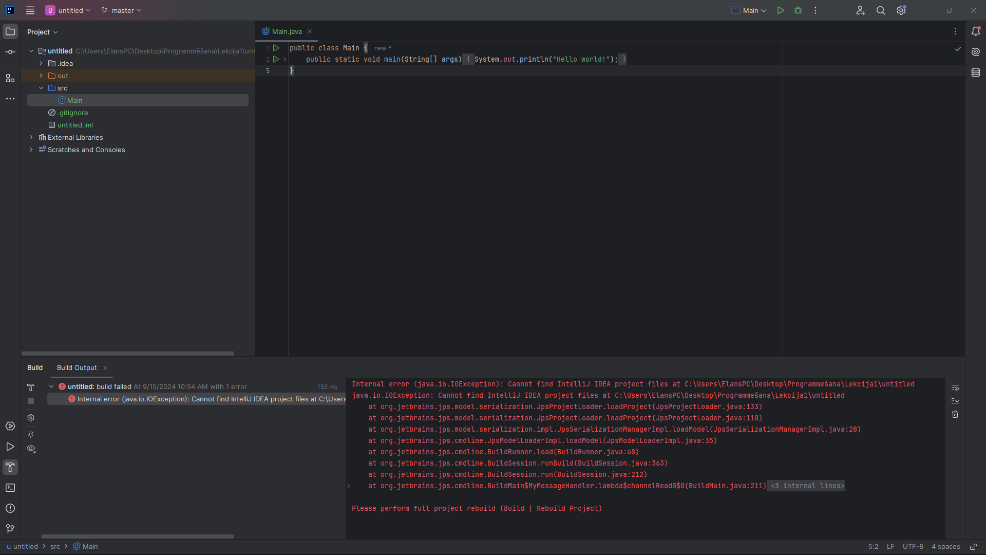 IntelliJ refuses to run a simple Java code - Programming - Linus Tech Tips